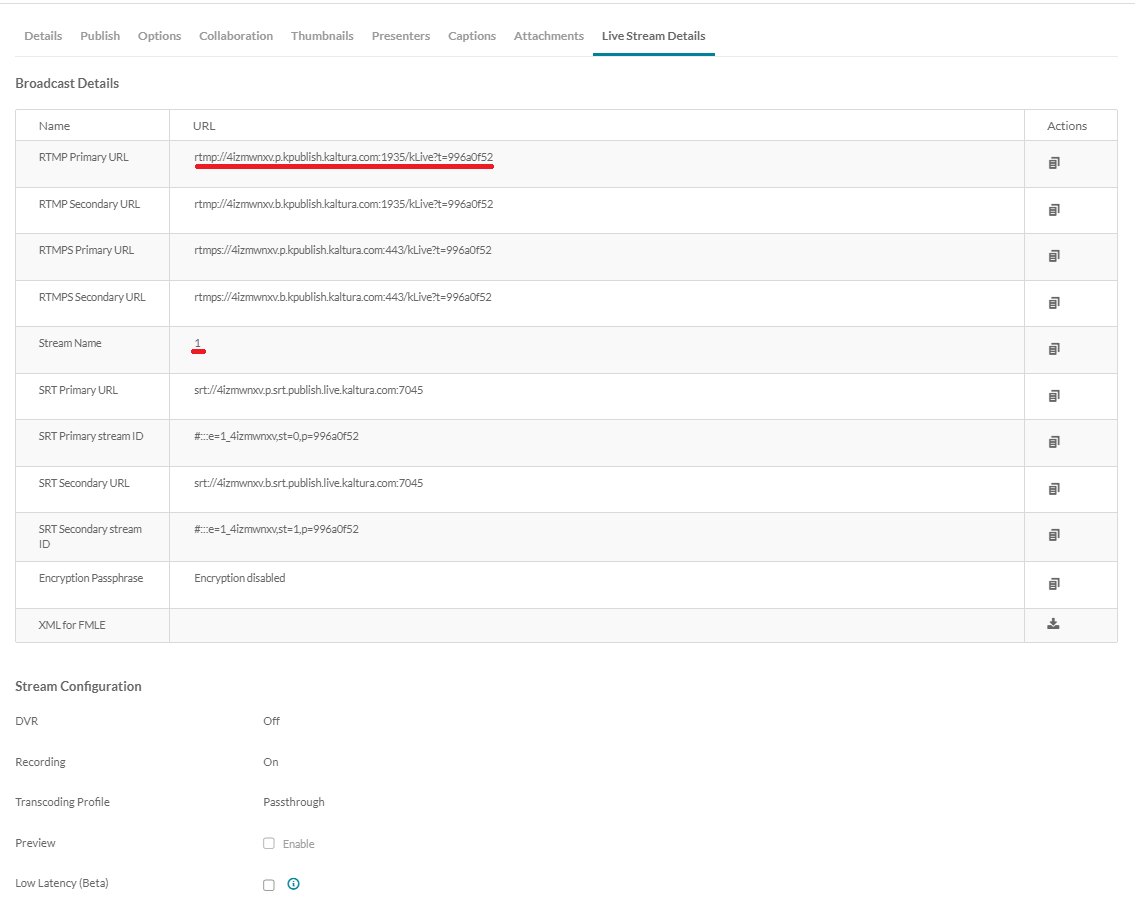 How to create an RTMP stream to Kaltura Mediaspace – CamStreamer Support