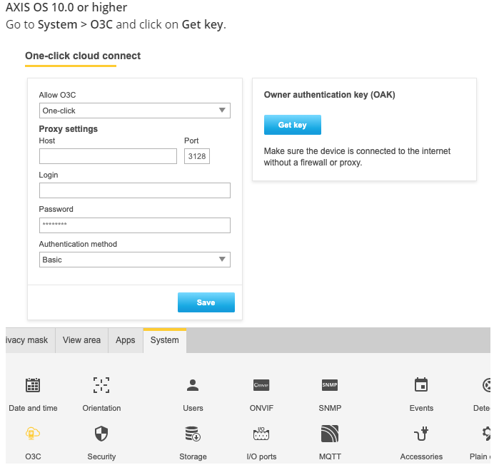 How to find the Axis camera's OAK – CamStreamer Support