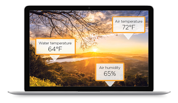 Camscripter App Integration With Chester Iot Hub Shows Data In A Live Stream Camstreamer Support